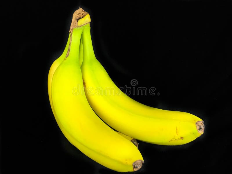 A Bunch of almost Ripe Bananas Stock Image - Image of ingredients ...