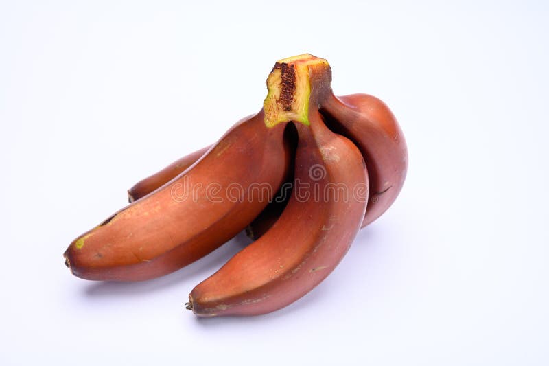 Bunch of Ripe Red Bananas Close Up Stock Photo - Image of healthy ...