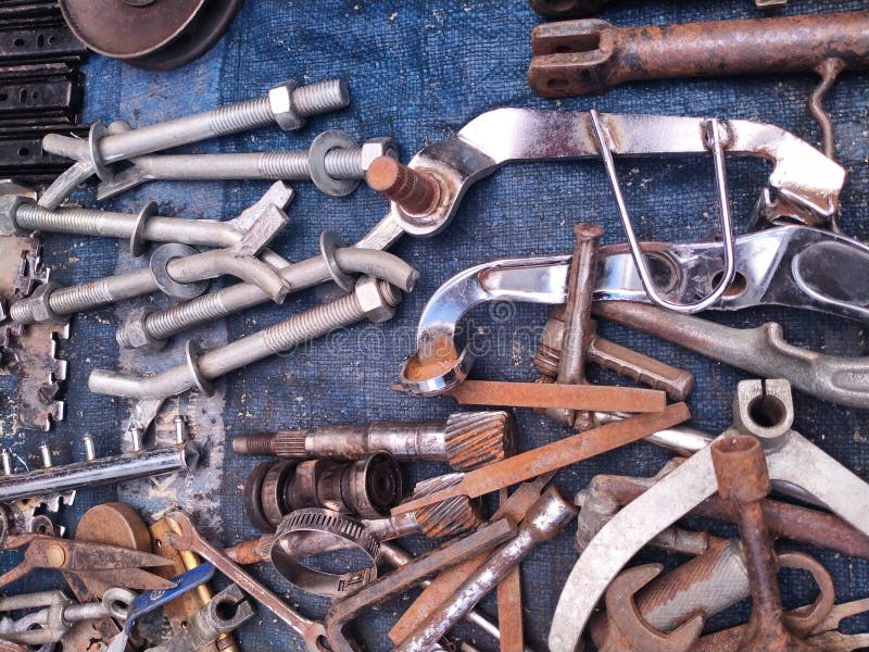 A Bunch of Second Hand Rusty Tools Stock Image - Image of second ...