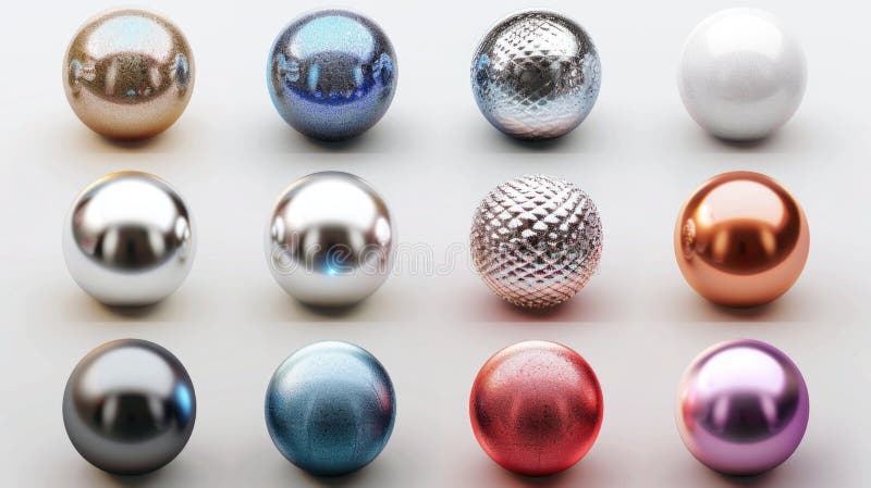 A Bunch of Shiny Balls on a Table, Perfect for Holiday Decorations ...