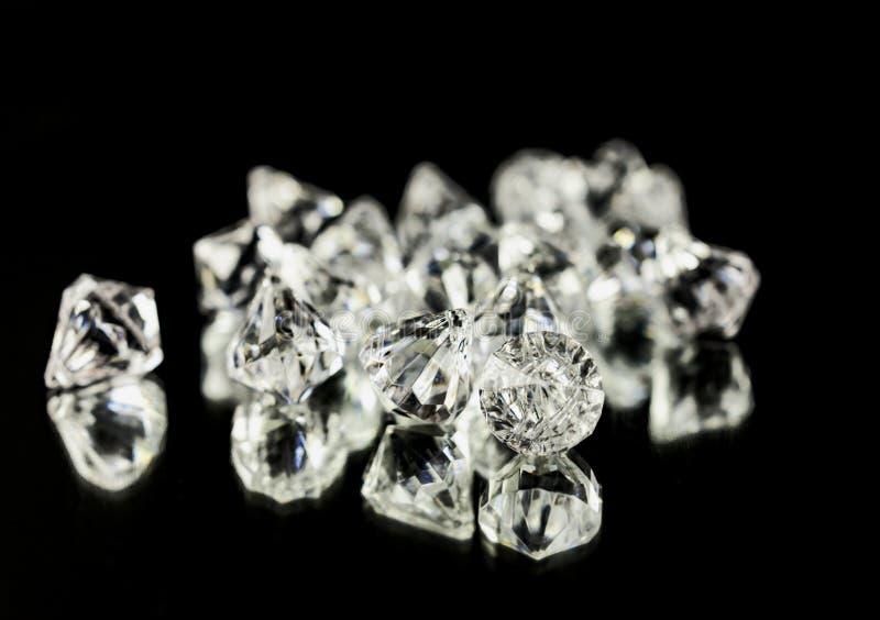 Diamonds pack CU stock photo. Image of high, bunch, brilliance - 142755390