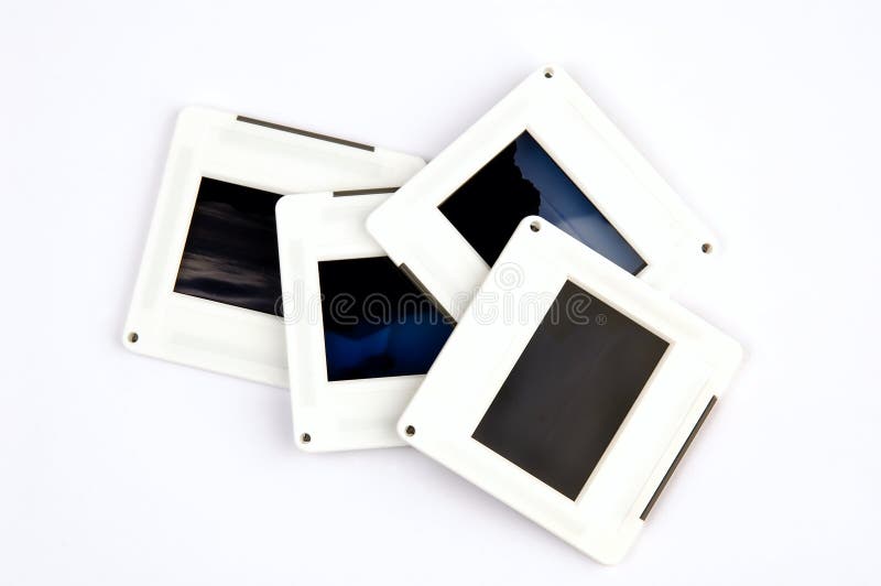 Modern Slr Camera Isolated with Colour Slides Stock Image - Image of ...