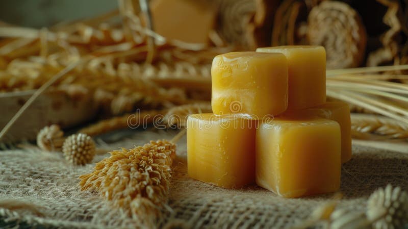 A Bunch of Soap Cubes on a Table, Perfect for Hygiene and Cleanliness ...