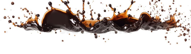 A Bunch of Soy Sauce Flying in the Airon White Background Wde Panoramic ...