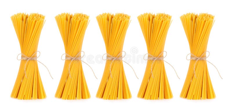 Bunch of Spaghetti Tied with Rope Stock Photo - Image of tasty, view ...
