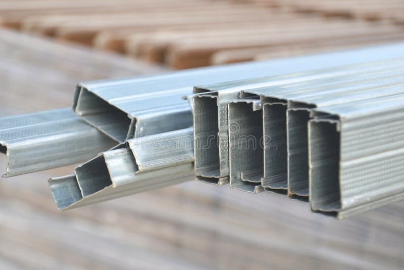 Bunch of steel channel stock photo. Image of iron, metallic - 149201980