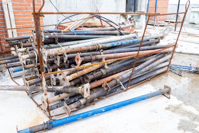 A Bunch of Reinforcement Steel Stock Image - Image of building, pattern ...