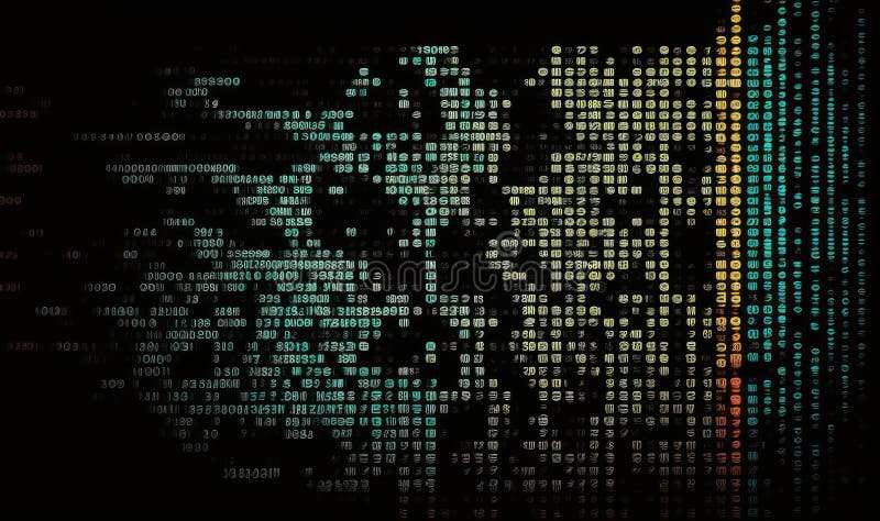 Bunch of Text. Computer Code Program. Beautiful Colorful Illustration ...