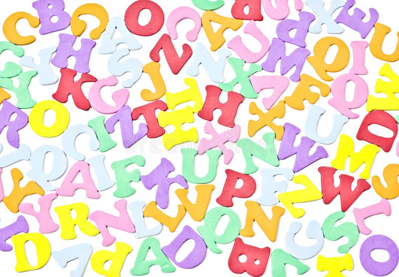 Bunch of tiny letters stock photo. Image of textured - 16392806