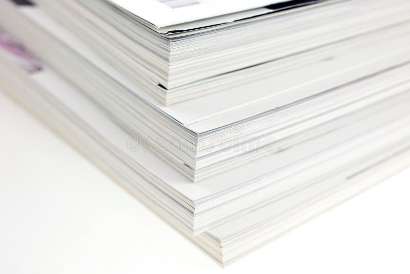 Bunch of used magazines stock photo. Image of medium - 13527928