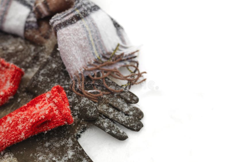 Various winter clothes stock image. Image of shallow - 108641207