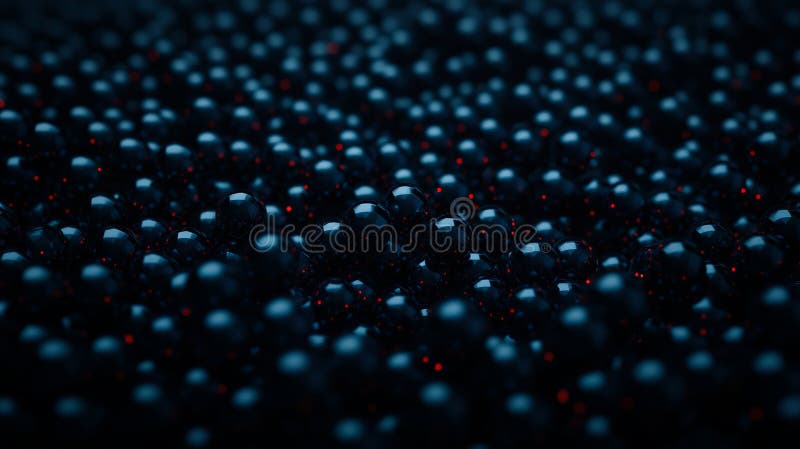A Bunch of Water Droplets on a Black Surface Stock Image - Image of ...