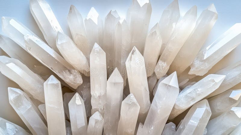 A Bunch of White Crystals are Arranged in a Circle, AI Stock Image ...