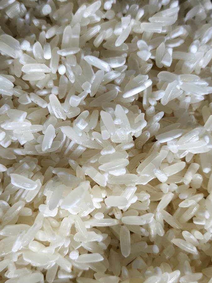 A Bunch of White Rice Grains Stock Image - Image of closeup, asian ...