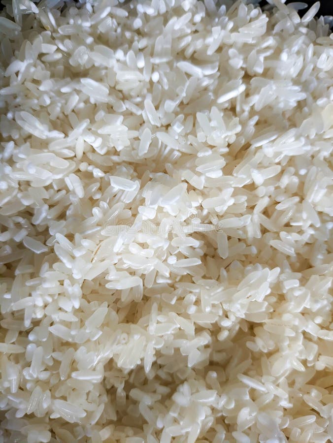 A Bunch of White Rice Grains Stock Image - Image of lunch, isolated ...