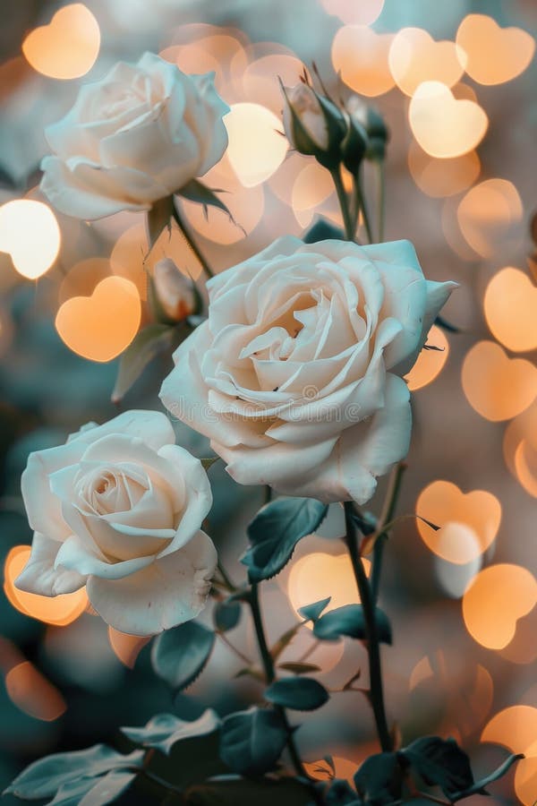 A Bunch of White Roses Grouped Together. Ideal for Wedding or Floral ...