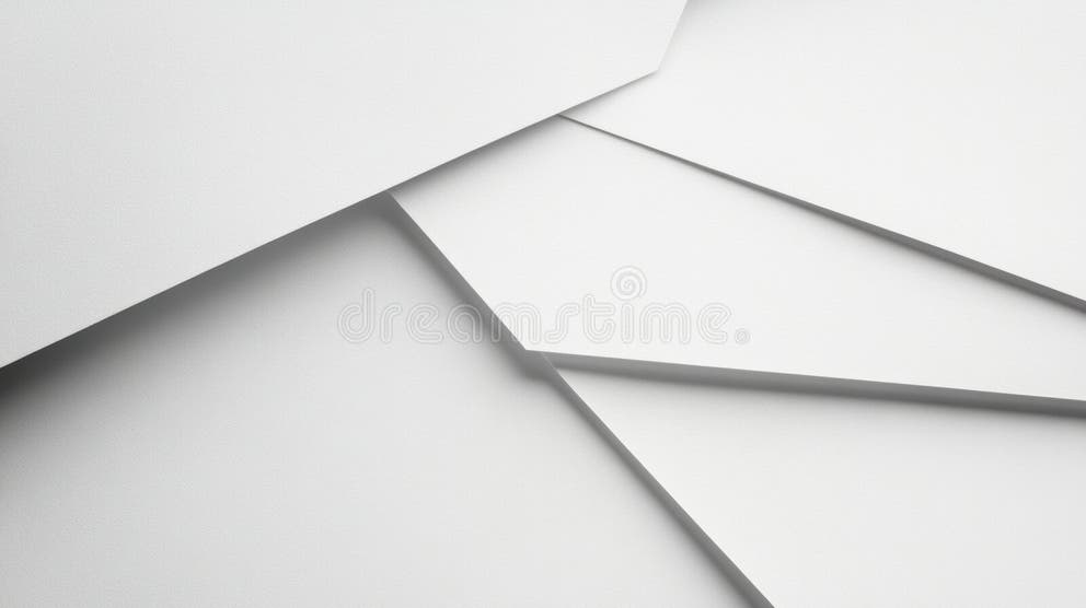 A Bunch of White Sheets of Paper Stacked Together Stock Illustration ...