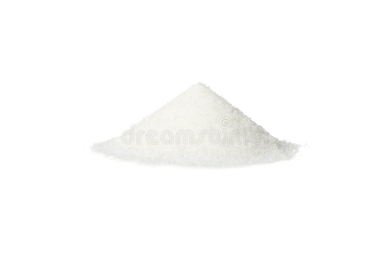 Bunch of White Sugar Isolated on Background Stock Image - Image of ...