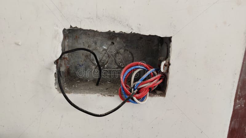 Bunch of wire in socket stock photo. Image of worker - 167126216