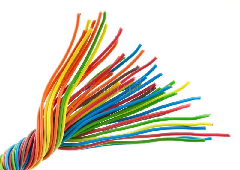 Tangled Coloured Wires stock image. Image of wiring, concept - 8398747