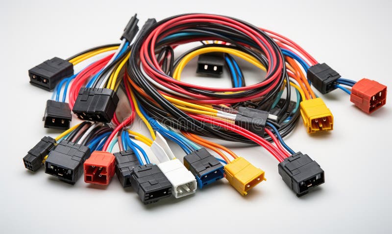 A Tangled Web of Interconnected Wires Stock Illustration - Illustration ...