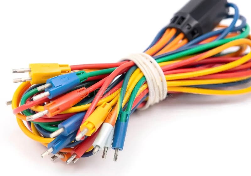 A Bunch of Wires are Wrapped Together in a Bundle Stock Illustration ...