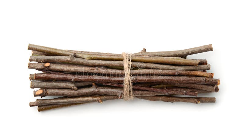 Bunch of wooden twigs stock image. Image of piece, decoration - 90617883