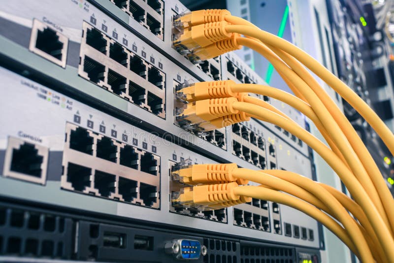 Communication Cables Drop Out between the Square Panels of the False ...