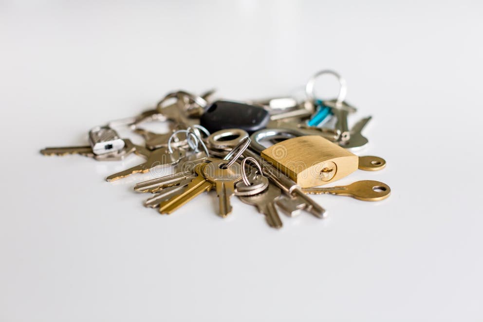 An Arrangement of Keys and Locks Stock Photo - Image of innovation ...
