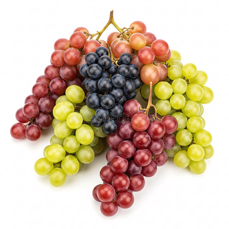Bunches of Multicolored Grapes, Creating a Fresh and Appetizing Image ...