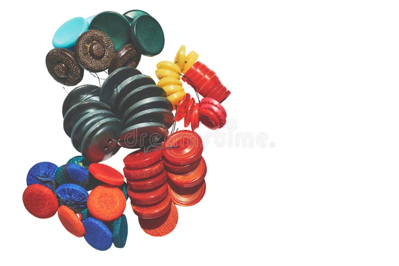 A Bunches Number of Different Multi Colored Tailor Buttons and Place ...