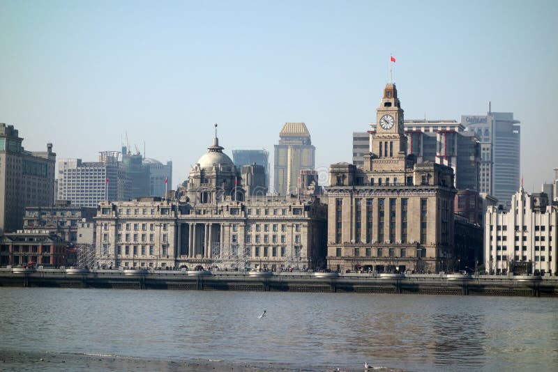 The bund of shanghai editorial stock photo. Image of ancient - 30375143