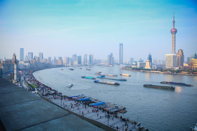 The Bund in Shanghai editorial photo. Image of china - 66600536