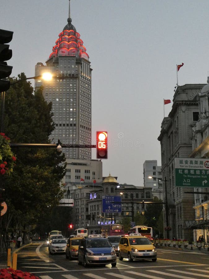 The Bund, Shanghai with the ICBC Tower in the Background. Shanghai ...