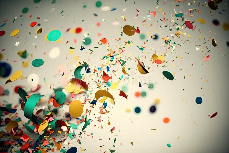 Multi colored confetti stock illustration. Illustration of celebration ...