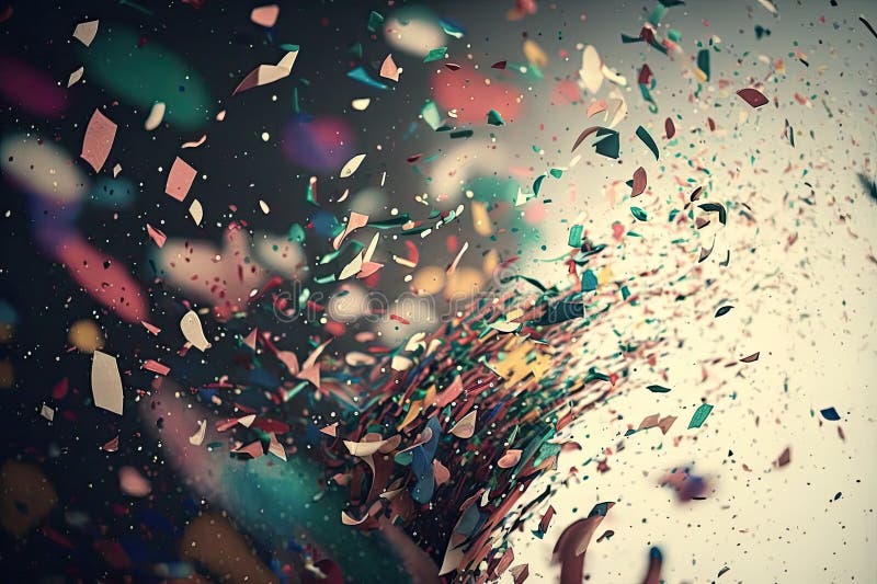 Multi colored confetti stock illustration. Illustration of wedding ...