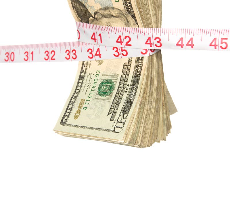 Bundel Contant Geld Wordt Samengeperst Stock Afbeelding - Image of ...