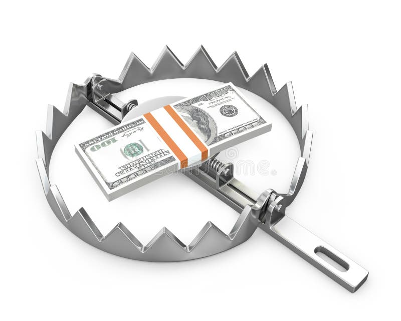 Money trap stock illustration. Illustration of metal - 10863998