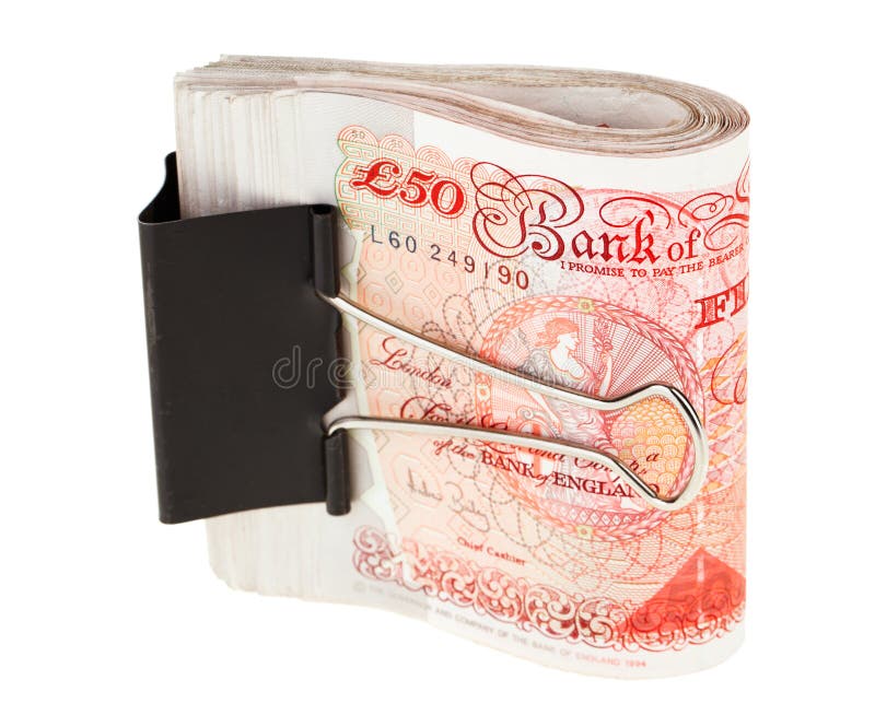 Bundle of 50 Pound Sterling Bank Notes Editorial Photo - Image of great ...