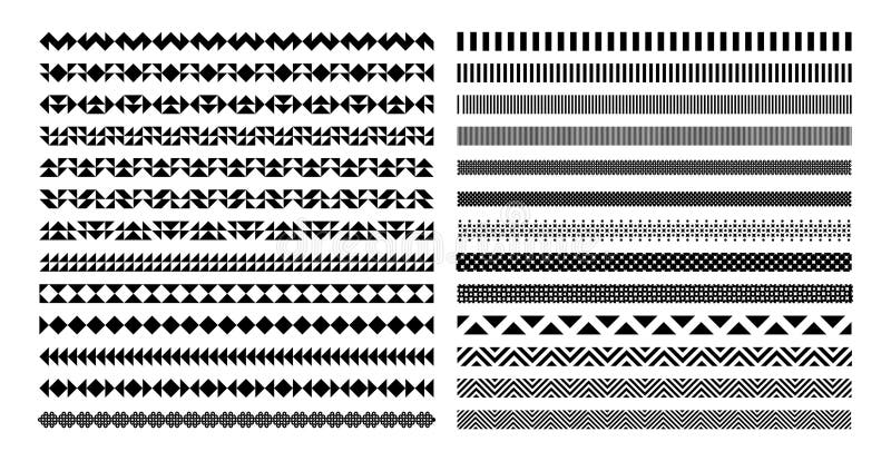 Bundle of Abstract Memphis Shape Divider Vector Stock Vector ...