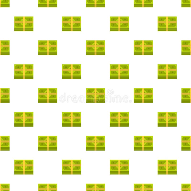 Bundle Banknote Pattern Seamless Stock Vector - Illustration of ...