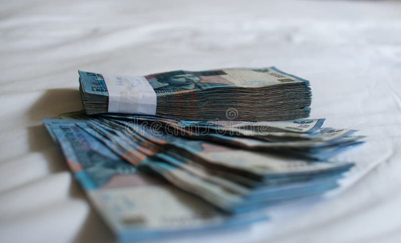 The bundle of banknotes stock photo. Image of packet - 46830182