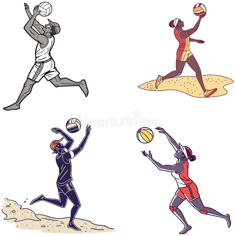 Bundle Beach Football Art Stock Illustrations – 12 Bundle Beach ...