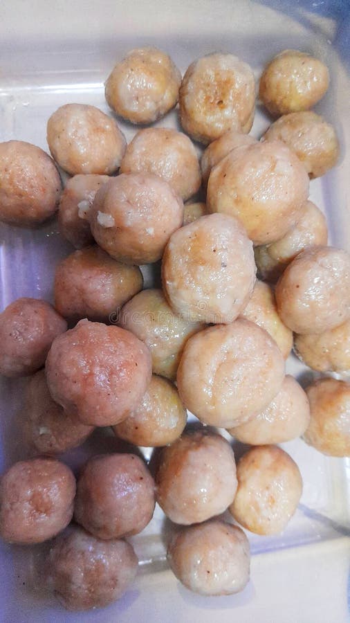 A Bundle of Beef Meatballs Made from a Mixture of Tapioca Flour and ...