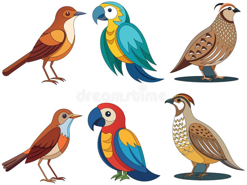 Bundle Bird Ai Design and Illustrator Eps Stock Vector - Illustration ...