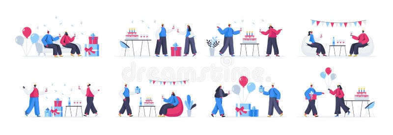 Birthday Scenes Stock Illustrations – 193 Birthday Scenes Stock ...