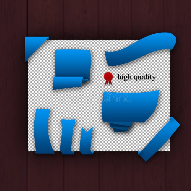 Bundle of Blue Web Elements. Stock Illustration - Illustration of ...