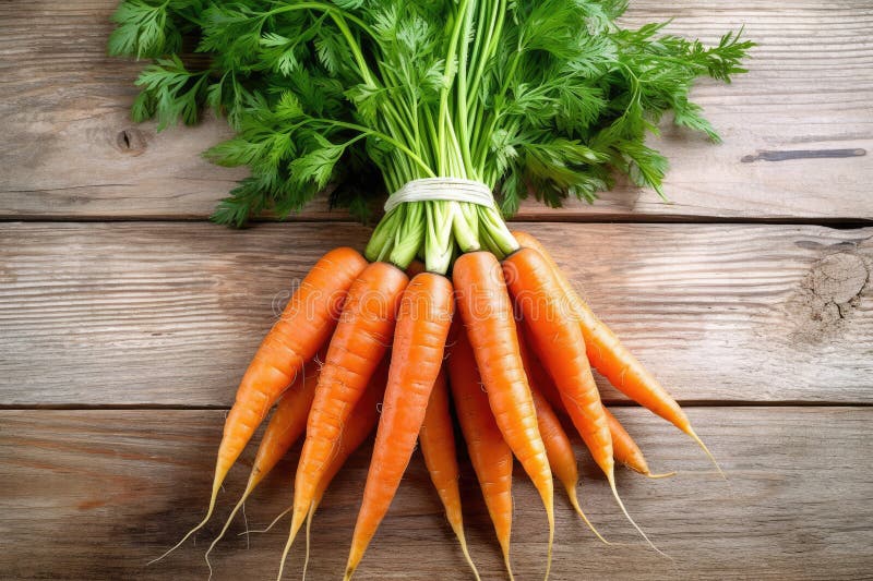 Bundle of Carrots, Generative AI Stock Illustration - Illustration of ...