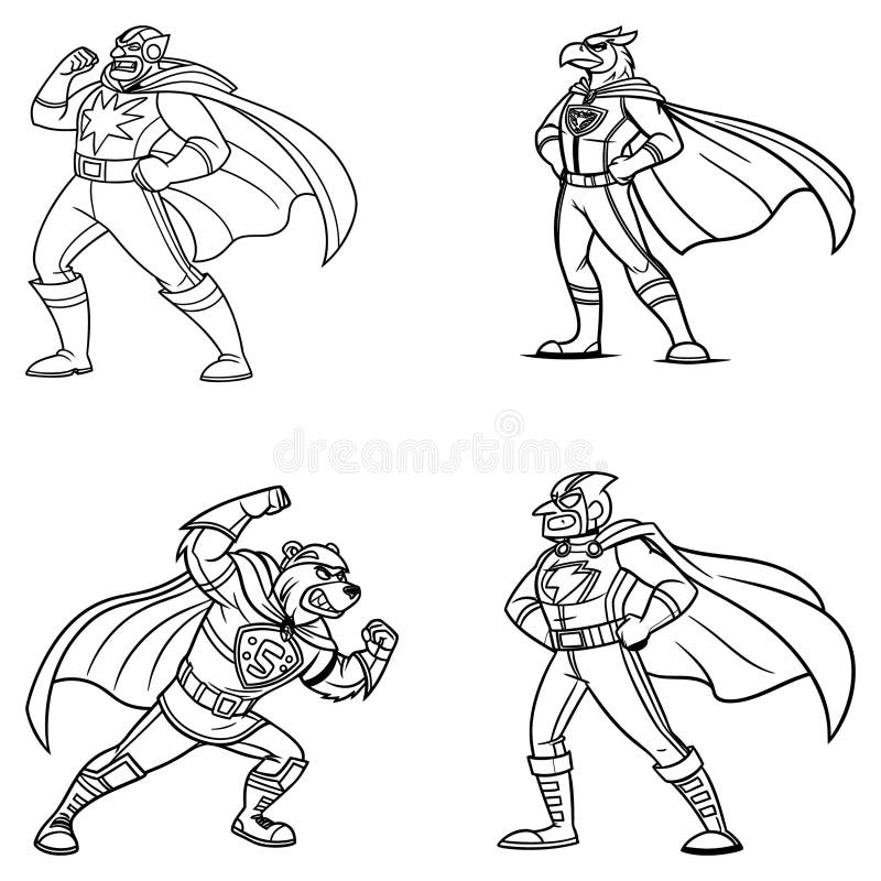 Bundle Cartoon Animation Line Art and Illustrator Eps Stock Vector ...