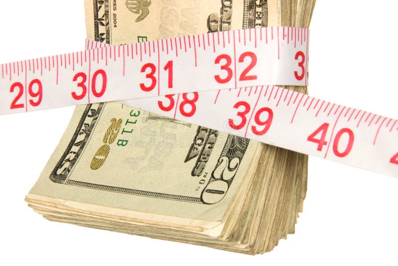 Bundle of Cash Getting Squeezed Stock Photo - Image of measure, dollar ...